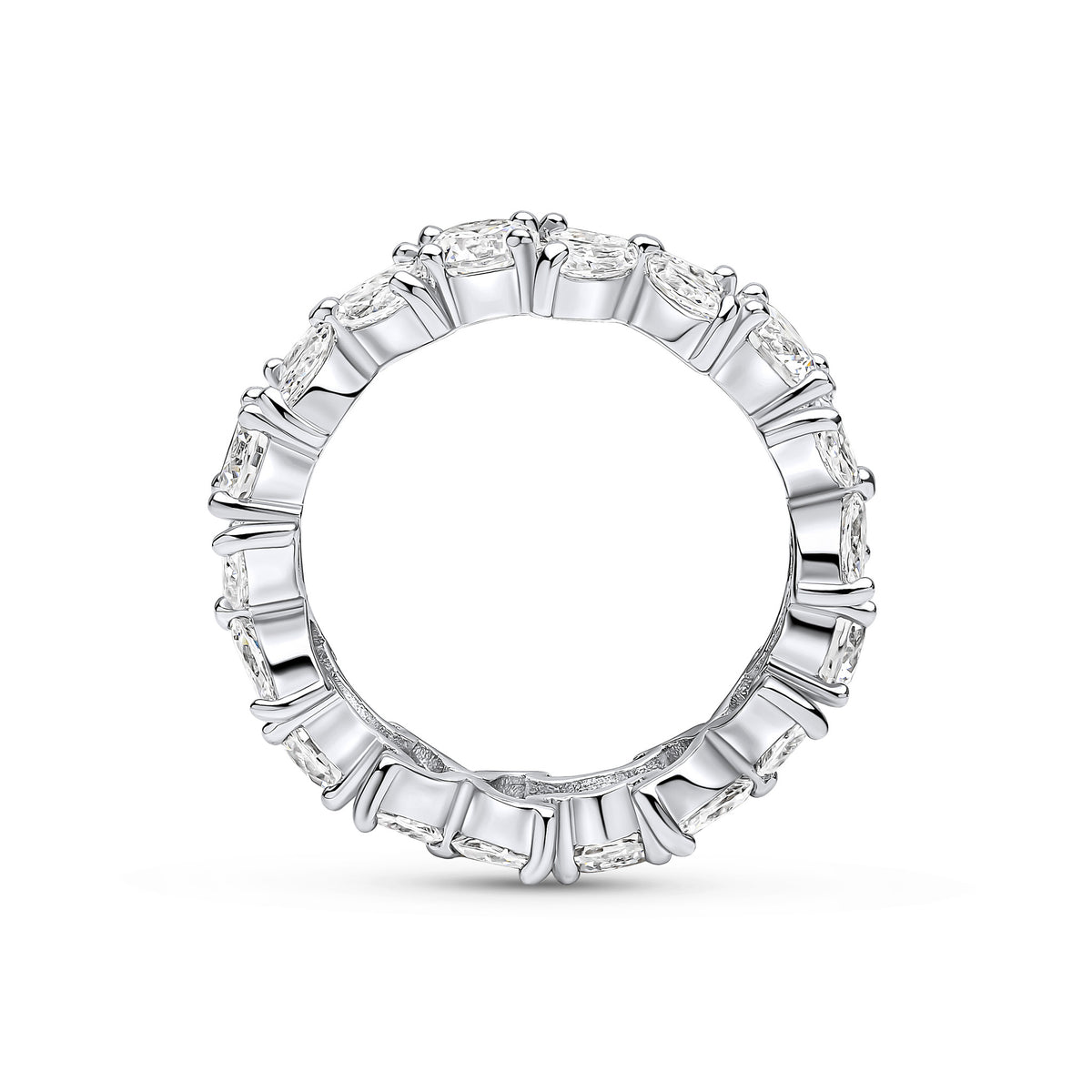 Kitty Eternity Ring (Rhodium) – C I R O