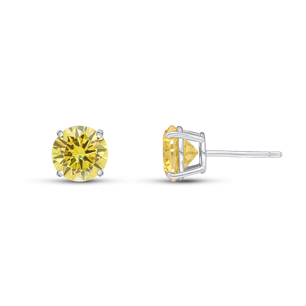 Eva Earrings (Yellow/Rhodium) – C I R O