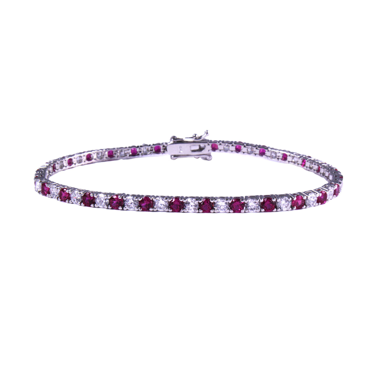Martina Tennis Bracelet - Ruby – C I R O